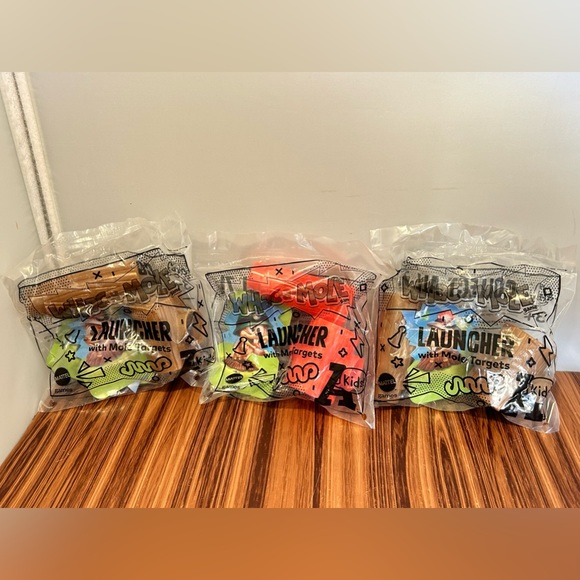 Mattel | Toys | Lot Of 3 Arbys Kids Meal Whack Amole Launcher Toy New ...